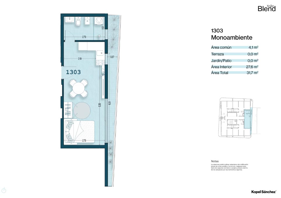 BLEND SOHO, Monoambiente | Plaza Mayor propiedades
